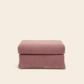 Madura Pouf Claribel Toile Rose ancien - ROSE