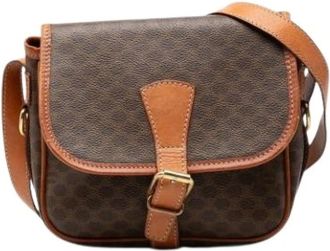 Celine Pre-owned Macadam Shoulder Bag - Femme - Pre-owned - Brun - Taille: ONE Size