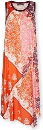 Elena Miro Femme, Robes, Multicolore, Taille: 56 FR Robe Longue Imprim&eacute;e en Viscose