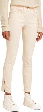 Tom Tailor Damen Alexa Skinny Jeans mit Rei&szlig;verschl&uuml;ssen 1027069, 27469 - Smooth Light Sand, 40W / 30L
