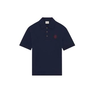 Dr&ocirc;le de Monsieur D Mirror Knit Polo - - Tops - Herren - Blau - M