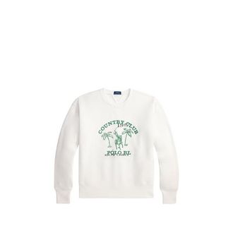 Polo Ralph Lauren Sweat droit imprim&eacute; en coton
