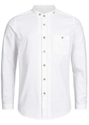 Stockerpoint Chemise Traditionnelle (mod&egrave;le: OC-Fredi), Blanc avec col Montant, Coupe Droite (XXL)