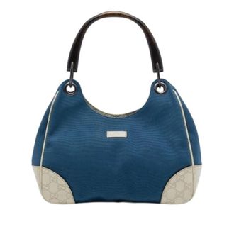 Gucci Pre-owned Canvas Shoulder Bag - - Pre-owned - Damen - Blau - ONE SIZE