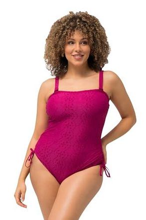 Ulla Popken Maillot de Bain Olivia, Structure vrille pièce, Lilas, 48 Femmes