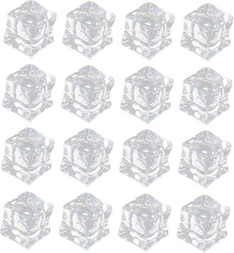 Cabilock 100stücke Klar Acryl Kunsteiswürfel Unregelmäßige Form Eiswürfel Ersatz Für Fotografie Requisiten Und Dekoration Für Küche Hochzeit Und Vasenfüller