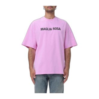 Msgm Msgm - Maglia Rosa T-shirt - Homme - Tops - Rose - Taille: M
