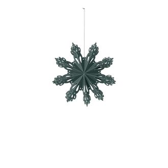 Broste Copenhagen Broste Copenhagen Christmas Deko-Snowflake aus Papier in der Farbe Deep Forest Größe S, Durchmesser: 15cm, 70080435