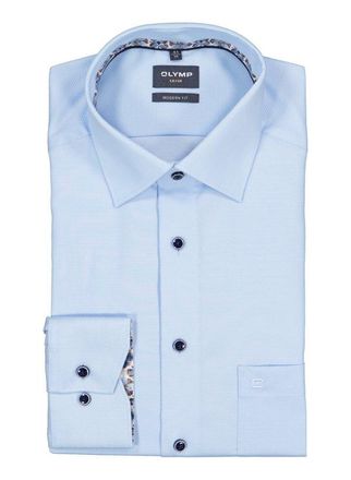 Olymp Herren Hemd blau EL