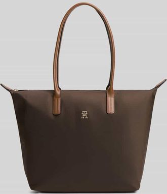 Tommy Hilfiger Shopper aus Nylon mit Besatz aus echtem Leder