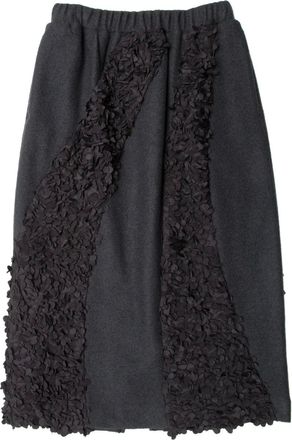 Muller Of Yoshiokubo jupe mi-longue à ornements - Noir