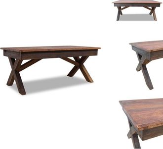 vidaXL Couchtisch Gemischtes Altholz 110x60x45 cm - Holztisch - Couchtisch - Esszimmertisch - Retro Tisch - Vintage Tisch