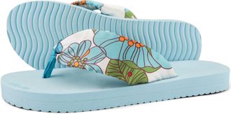 Flip*Flop Damen Sandalen flip*Tube Flower, Hellblau Mehrfarbig, Größe 41 EU