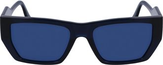 Karl Lagerfeld Unisex Kl6123s Sonnenbrille, dunkelblau, One Size