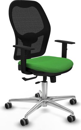 Piqueras y Crespo B&uuml;rostuhl mit 1D-Armen, h&ouml;henverstellbare Lendenwirbelst&uuml;tze, ausgestattet mit Syncro/Traslack und eingespritztem Schaum. Mit Rollen von 65 mm, Parket