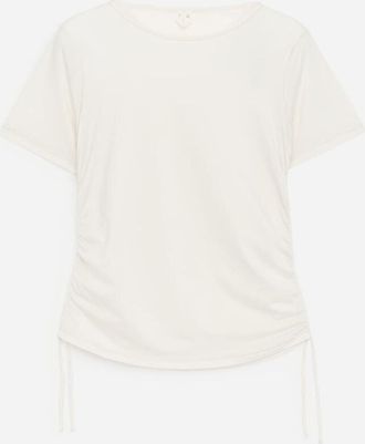 Arket Oberteil Mit Raffung -Wei&szlig;