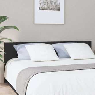 vidaXL Kopfteil Schwarz 200x1,5x80 cm Holzwerkstoff Vidaxl