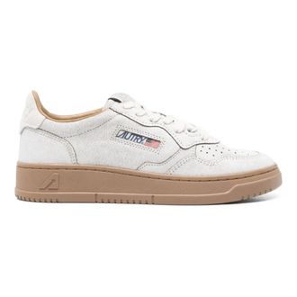 Autry Femme, Chaussures, Blanc, Taille: 35 EU Medalist Low Sue Scrap