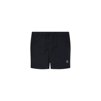 Stone Island Homme, Maillots de bain, Bleu, Taille: XL Logo-patch Detail Swim Shorts
