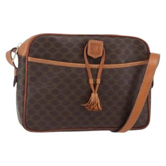 Celine Sac bandouli&egrave;re en plastique Pre-owned - Femme - Pre-owned - Brun - Taille: ONE Size