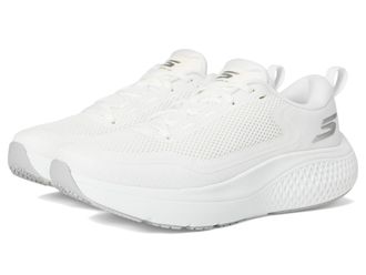 Skechers Damen Go Run Supersonic Max Laufschuhe Neutralschuh White/Silver - Weiß 37,5