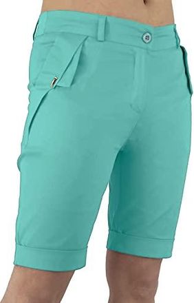 JOPHY & CO. Bermuda pour femme en coton avec poches (code 3022), vert deau, L