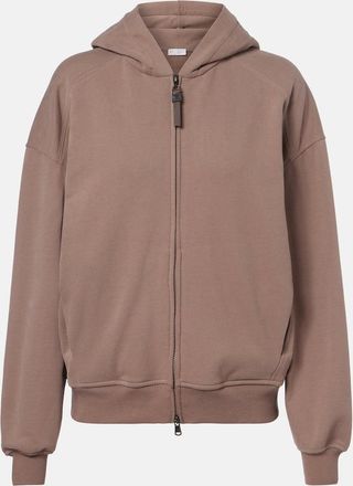 Brunello Cucinelli Kapuzenjacke aus Baumwoll-Jersey
