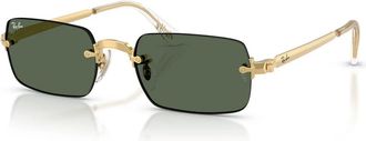 Ray-Ban unisex, Accessoires, Jaune, Taille: 54 MM Rb3928 Lunettes de soleil