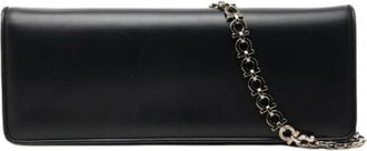 Ferragamo Sac port&eacute; &eacute;paule Pre-owned en cuir - Femme - Pre-owned - Noir - Taille: ONE Size