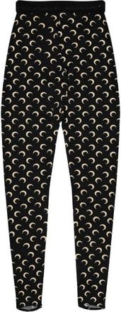 Marine Serre Moon Printed Jersey Leggings - - Trousers - Damen - Mehrfarbig - S