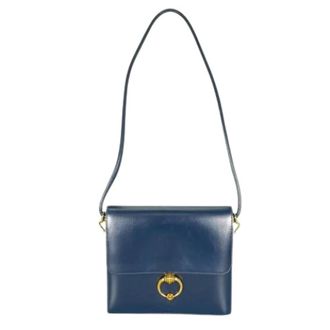 Herm&egrave;s Sac &agrave; bandouli&egrave;re vintage Pre-owned - Femme - Pre-owned - Bleu - Taille: ONE Size