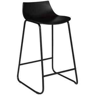 Atmosphera Atmosphera - Tabouret de bar hauteur &icirc;lot Otac pp Noir