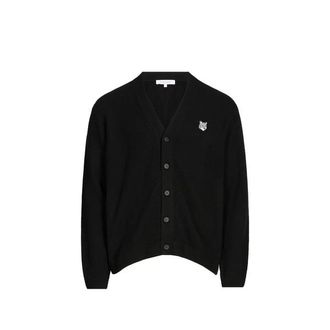 Maison Kitsun&eacute; Cardigan col V en laine