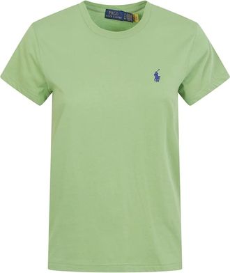 Ralph Lauren Femme, Tops, Vert, Taille: 36 FR T-shirt en jersey de coton