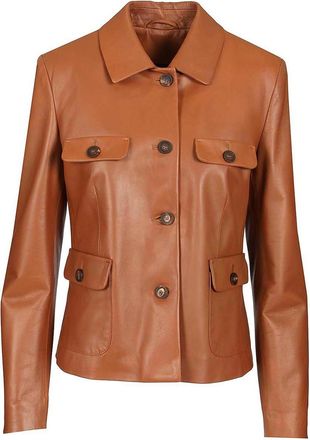Tagliatore Blouson En Cuir - Marron