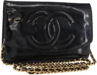 Chanel Sac bandouli&egrave;re en cuir pr&eacute;-poss&eacute;d&eacute; - Femme - Pre-owned - Noir - Taille: ONE Size