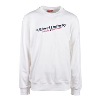 Diesel Homme, Sweatshirts et sweats à capuche, Blanc, Taille: L maglia