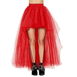 Generic Jupe midi &agrave; taille haute avec ourlet asym&eacute;trique, coupe trap&egrave;ze fluide, &eacute;l&eacute;gante, festive, d&eacute;contract&eacute;e et polyvalente., RD2, M