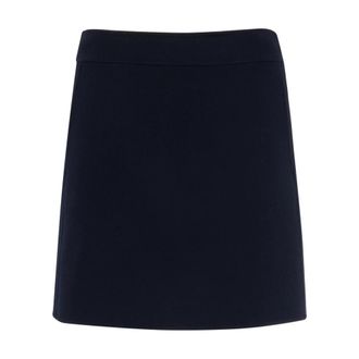 Max Mara Blaue Woll-Aida Kurzer Rock - - Skirts - Damen - Blau - XS