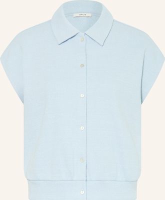 OPUS Strickbluse Glaya blau