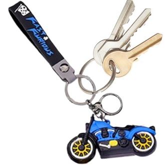 Generic Stibtmr Porte-cl&eacute;s de d&eacute;coration de moto, porte-cl&eacute;s pendentif de moto pour hommes | Breloque cr&eacute;ative 3D pendentif de sac | Porte-cl&eacute;s cool et innova