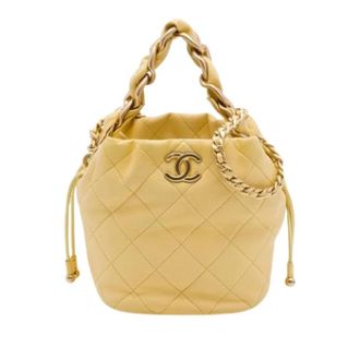 Chanel Sac seau matelass&eacute; Pre-owned - Femme - Pre-owned - Jaune - Taille: ONE Size