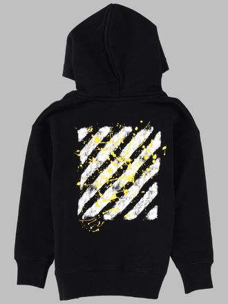 Off-white Arrow Spray Logo Hoodie - Black