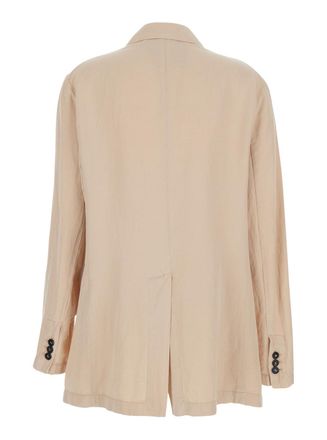 Jucca Womens Single-Breasted Jacket Beige Blazers