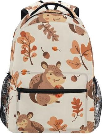 Generic Glands D&Eacute;cureuil Beiges Cartable Scolaire Loisir Sac &Agrave; Dos Confort Sacs A Dos Pour Voyage Pc Randonn&eacute;e 29X40Cm