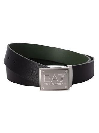 Emporio Armani Pour des hommes Ceinture &agrave; boucle logo, Noir, One Size