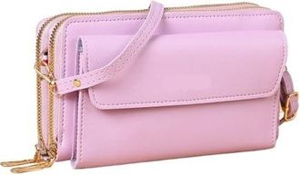 Generic Sac &agrave; bandouli&egrave;re pour femme, &eacute;dition tendance, polyvalent, grande capacit&eacute;, double fermeture &eacute;clair, violet, Taille unique