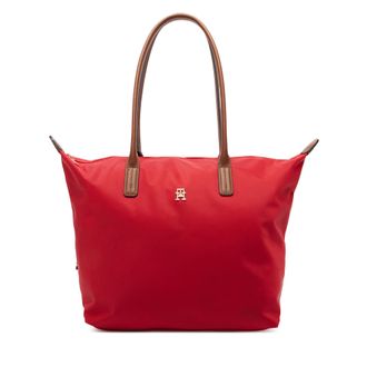 Tommy Hilfiger Handtasche Tommy Hilfiger Popette Tote AW0AW17711 Rot