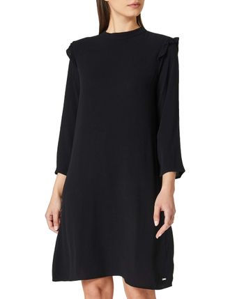 Tom Tailor Damen 1023859 Feminine Kleid, Deep Black, M