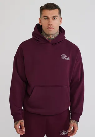 Siksilk Herren Bordeaux Essentials Hoodie XXL
